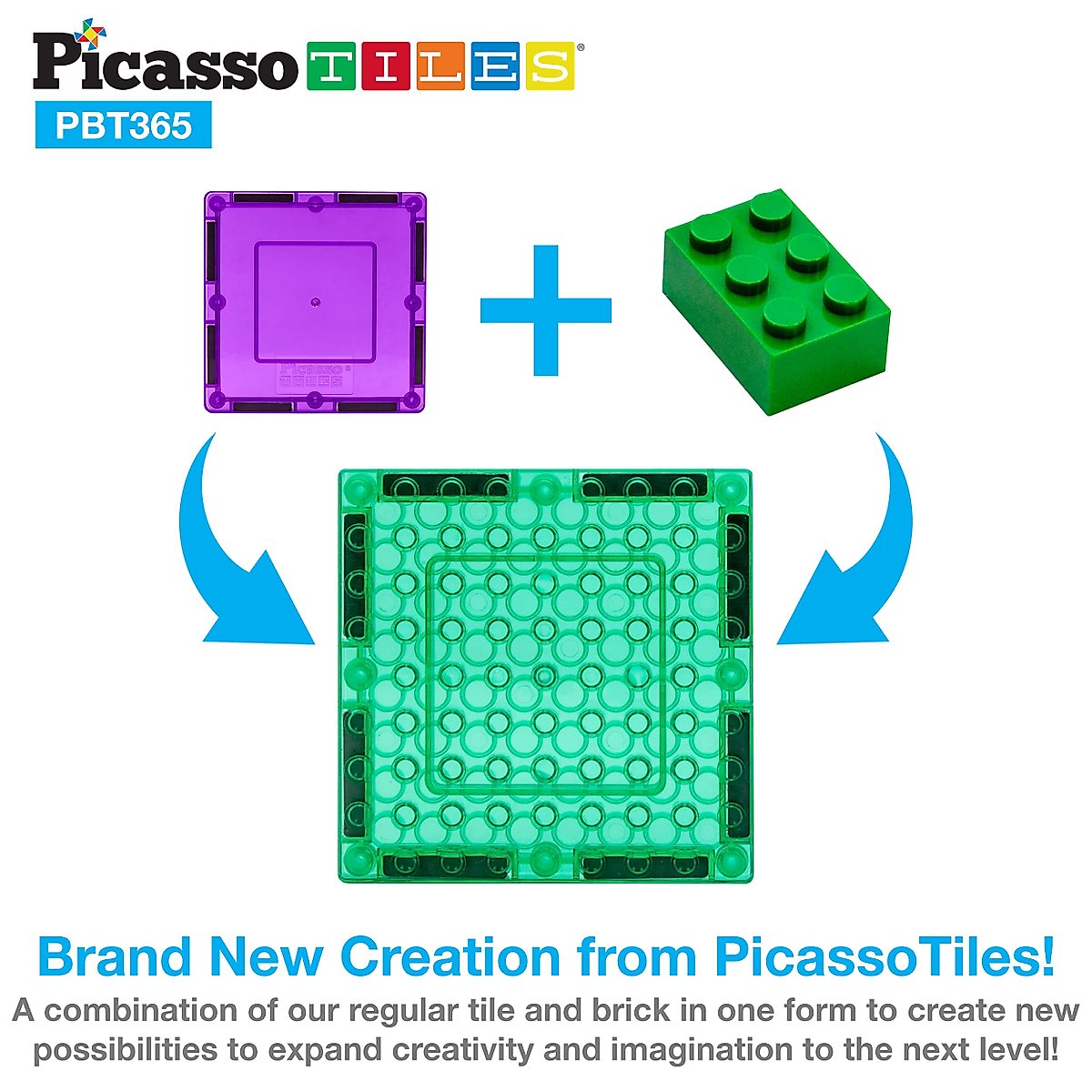 PicassoTiles 316 PCs Activity Table with Magnetic Tiles and Building Brick Blocks, Playset Table with Magnetic Action Figures & Storage Included, Can be Use as Water & Sand Tables STEM Toys Ages 3+