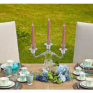 Hyoola 10 Inch Dinner Candles - 12 Pack - Rose Pink Tall Candles - Unscented Rustic Candles - Long Burning Candle Sticks