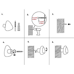 Cosymple Pebble Wood Wall Hooks, Coat Hooks for Wall Mounted, Modern Decorative Hooks Made by Wood in Boho Stytle