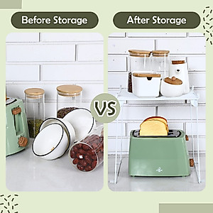 Panelee Locker Shelf for School Collapsible Locker Organizer Stackable Metal Locker Organization Gym Locker Accessories for Standard Size Locker Work Kitchen Office Bathroom (White, Single Layer)