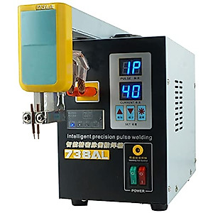 RCBDBSM 738AL Battery Spot Welder Battery Welding Machine for 18650 14500 Lithium Battery Pack Building, 3.6 KW Pulse Magnetic Detachable Telescopic Arm Battery Spot Welder
