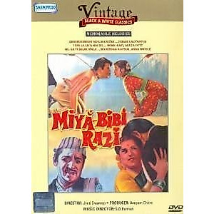 Miya Bibi Razi (Year 1960) Vintage Black & White Classics by Raja Gosavi, Manorama David