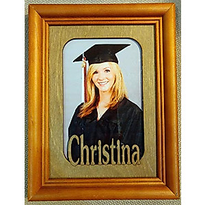 Personalized Laser Cut Name Photo Frame Mat for 5x7 Frame