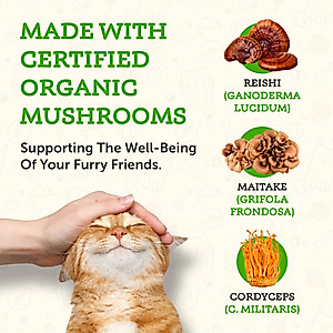 Animal Essentials Mushroom Defense - Immune System Support for Dogs & Cats, Natural Antioxidant, Mushrooms, for All Ages, Organic Herbs - 2 Fl Oz