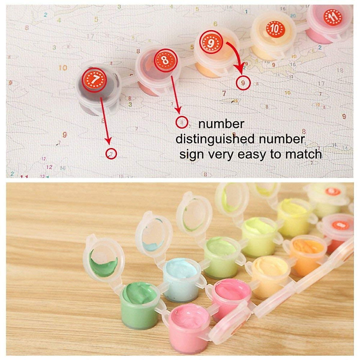 Crafts Paintworks Paint by Number Kit, Lotus and Dragonfly