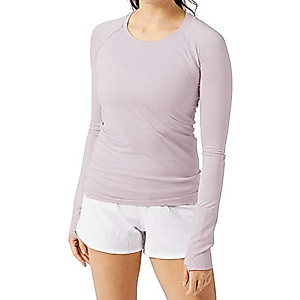 Lululemon Athletica Womens Swiftly Tech Crew T- Shirt, Iced Iris, 6, Long Sleeve