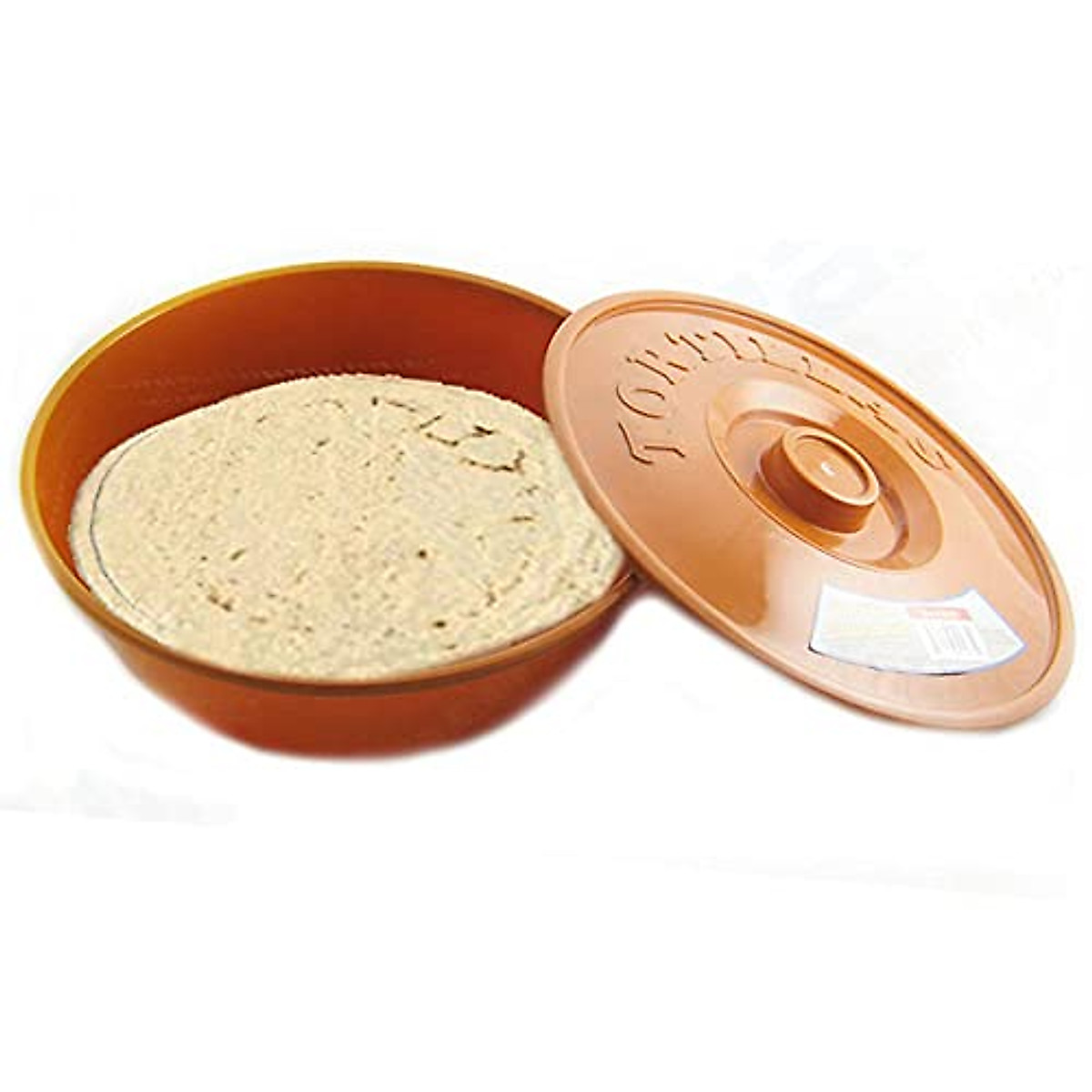 2 X Tortilla Container Keeper Microwave Warmer 8" Round Pita Taco Warm Flatbread