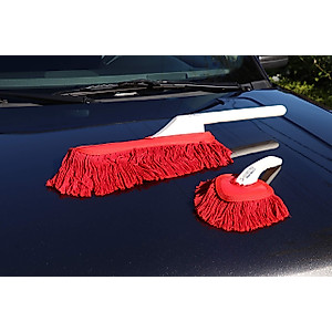 The Original California Car Duster Detailing Kit with Plastic Handle, Model Number: 62445 , Red
