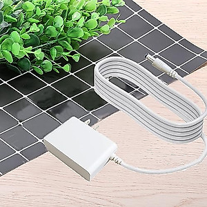 6V Baby Swing Power Cord AC Adapter Compatible for Fisher Price Ingenuity Cradle Swing, Boutique, SmartSize 2-in-1, Rainforest Cradle, Butterfly Ocean Wonders Swing Charger Supply Cable 6.6FT white