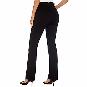 iChosy Women's Ease into Comfort Barely Bootcut Stretch Dress Pant Black32 4