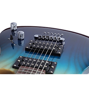 Acoustic Electric Guitar, Full Size 6 String Solid-Body Electric Guitar, Right Handed For Beginners, Intermediates and Professionals Color Faded Blue