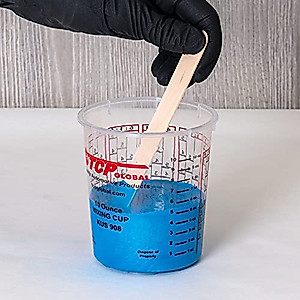 Custom Shop Box of 12 Each - 10 Ounce Paint Mixing Cups Cups Have calibrated Mixing ratios on Side of Cup Box of 12 Cups Epoxy Resin