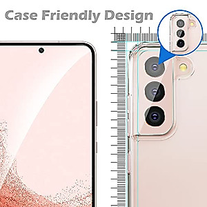 imluckies Camera Lens Protector for Samsung Galaxy S22 & S22 Plus [4 pack], Scratch-resistant Tempered Glass Back Camera Lens Cover, Ultra-thin, Easy Installation Lens Protector, Clear