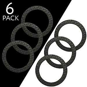 Mission Automotive 6-Pack Marine Drain Screw Gasket - Compatible with Most Lower Units and Seawater Pumps - Comparable to Sierra International (TM) 18-2945-9