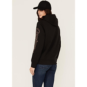 Carhartt Women's Rain Defender Relaxed Fit Midweight Graphic Sweatshirt, Black, Small