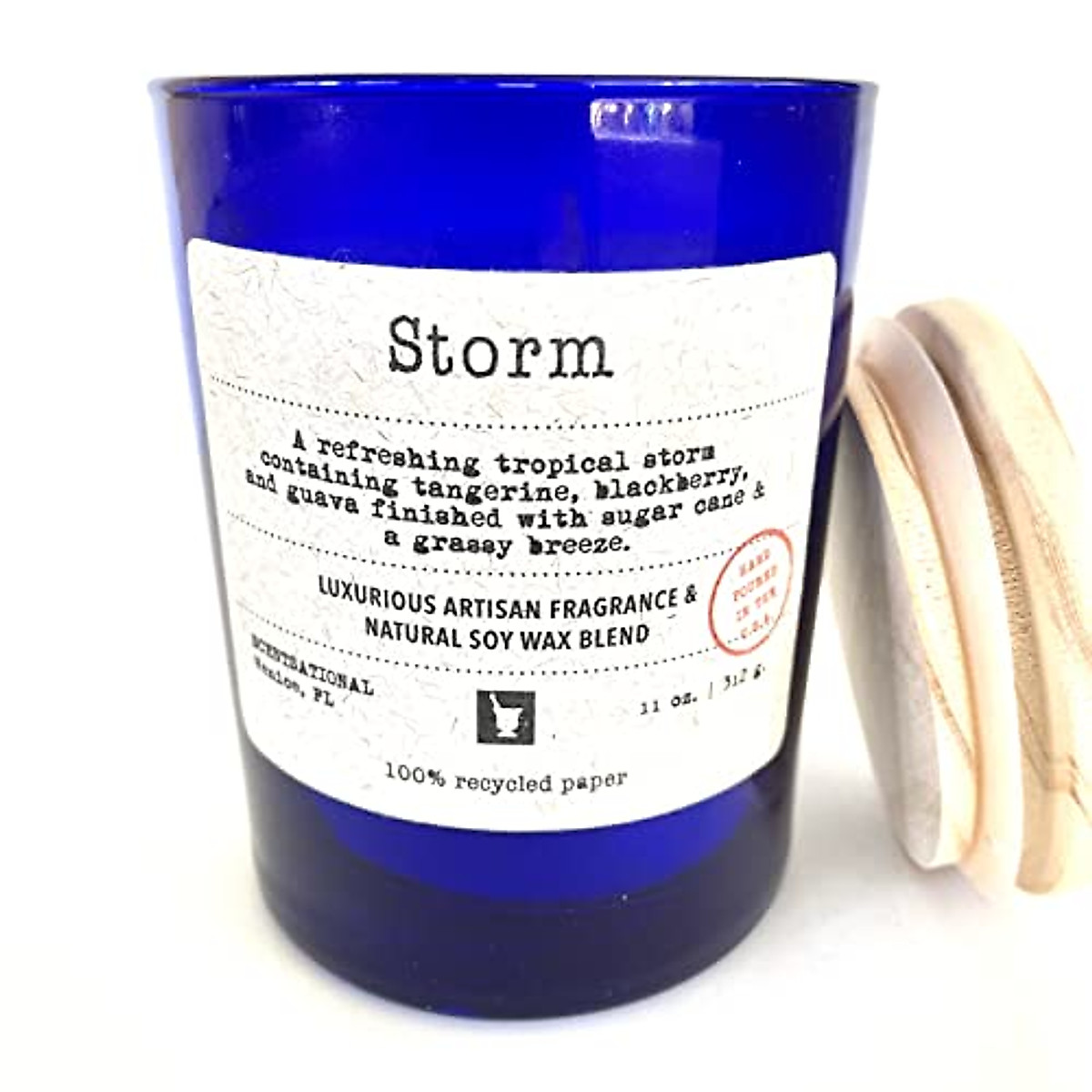 Scentsational Storm No. 6 - Scented Premium Natural Soy Glass Jar Candle, 11oz | Hand Poured in the U.S.A.