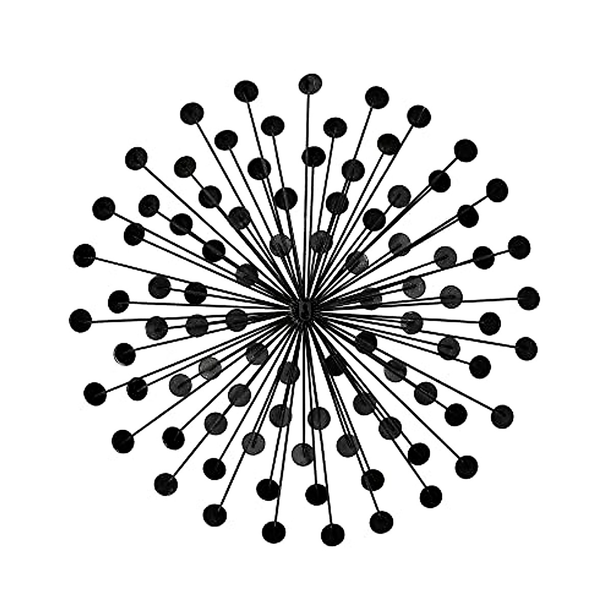 Stratton Home Decor SHD0192 Acrylic Burst Wall Decor, 24", Silver, 24.00 W X 5.00 D X 24.00 H