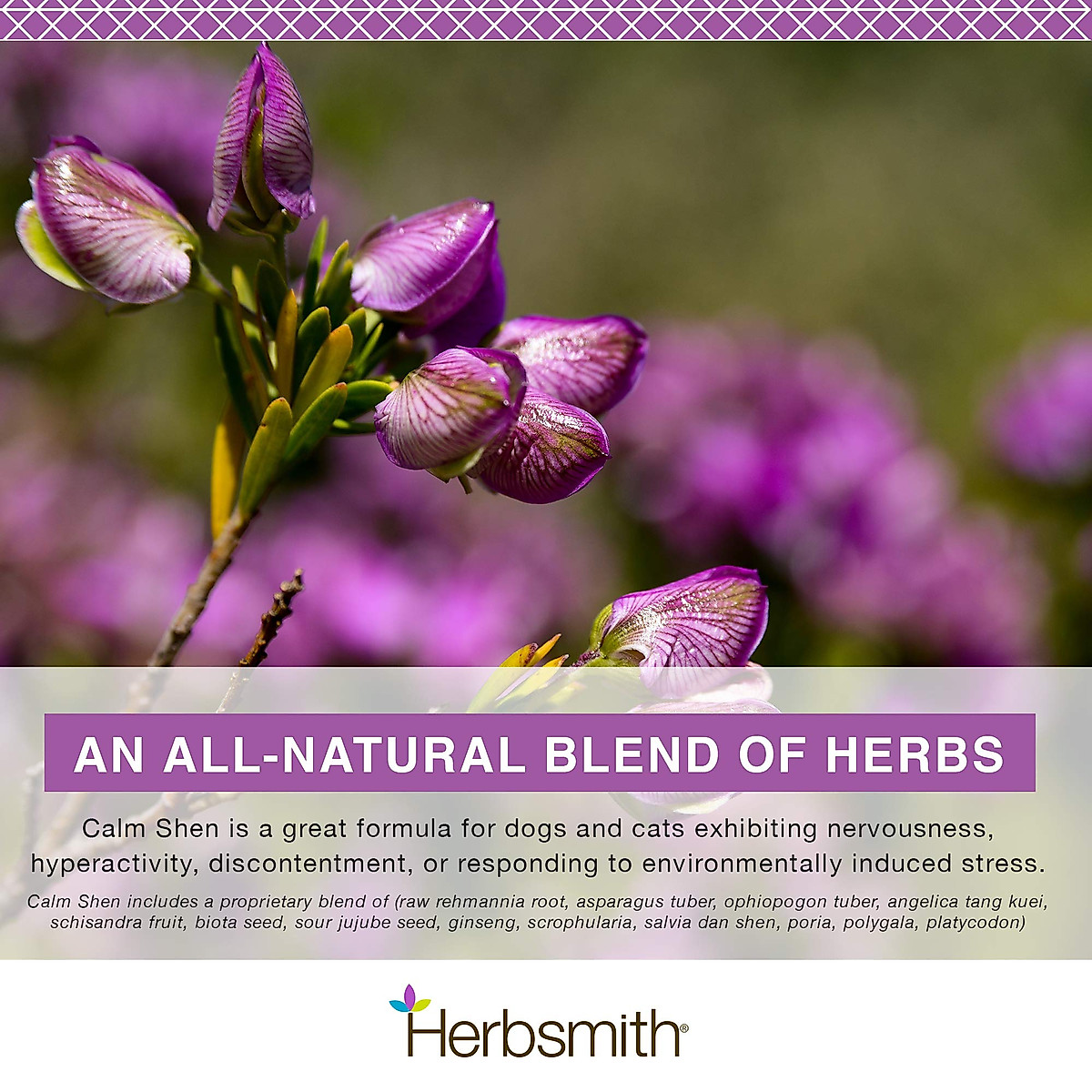 Herbsmith Calm Shen – Herbal Blend for Dogs & Cats – Natural Anxiety Remedy for Dogs & Cats – Feline and Canine Calming Supplement – 270 Tablets
