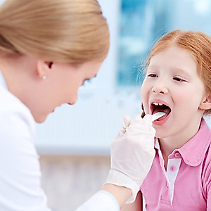 25pcs Spatula Professional Dental Depressors Plastic Stick Plastic Dental Practical