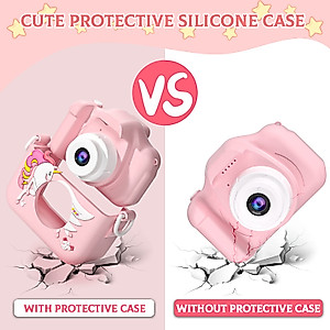 CIMELR Kids Camera Toys for 3 4 5 6 7 8 9 10 11 12 Year Old Boys/Girls, Kids Digital Camera for Toddler with Video, Christmas Birthday Festival Gifts for Kids, Selfie Camera for Kids, 32GB TF Card