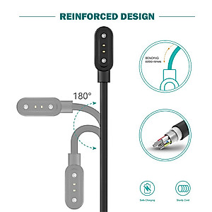 TUSITA Charger Compatible with Snapchat Spectacles 2 - USB Magnetic Charging Cable 5ft 150cm - HD Video Camera Sunglasses Accessories