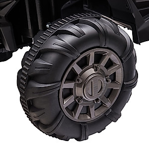 Aosom 12V Kids Ride On Car Electric Off-Road UTV Truck Toy with Parental Remote Control, Suspensions, USB, Bluetooth, 3 Speeds & 4 Motors, Camo Green