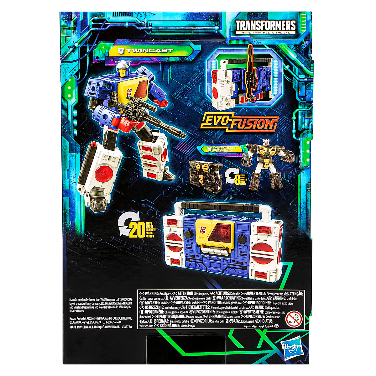 Transformers Toys Legacy Evolution Voyager Twincast and Autobot Rewind Toy, 7-inch, Action Figures for Boys and Girls Ages 8 and Up