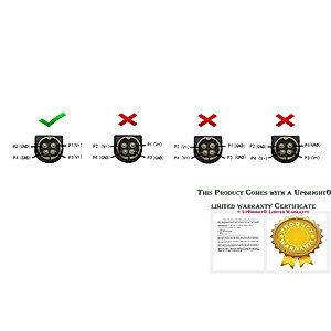 FSP Group Inc. Sparkle Power FSP150-AHAN1 9NA1501829 SPI P/N AD150-AHAN1-INTL 4-Pin DIN (Pin 1,3=+12V and Pin 2,4=COM) 12V 12.5A 150W 4 Prong Connector AC Adapter Switching Power Supply Cord Charger