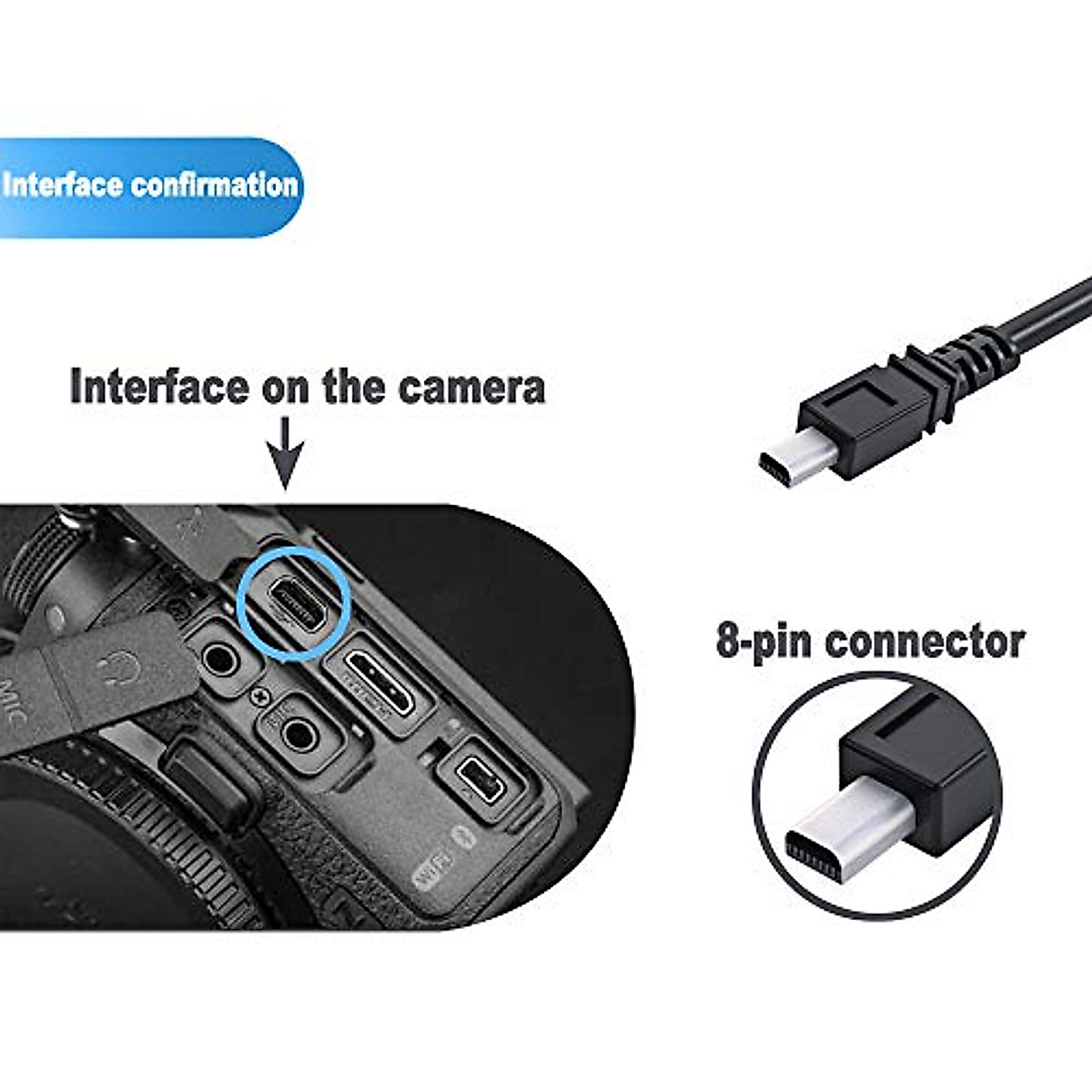 UC-E6 USB Cable, Ancable 3-Feet USB Mini-B Universal Digital Camera Data Transfer Cord Charger Cable Compatible for Nikon CoolPix, L, D, P, Series Digital Camera