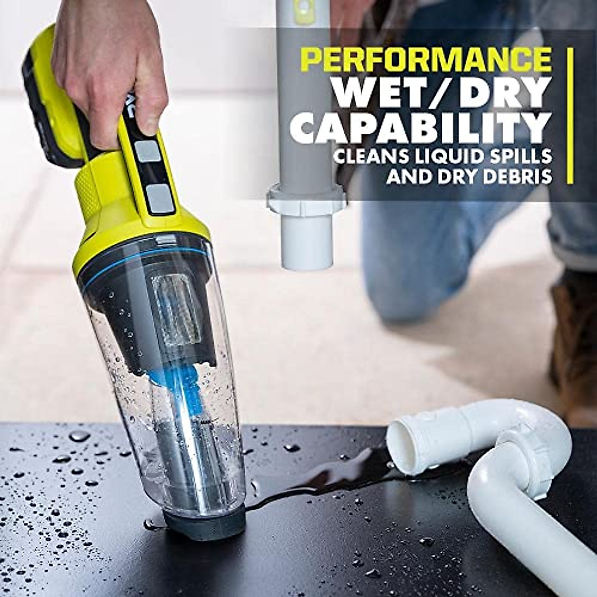 Pacroban ONE+ 18V Cordless Wet/Dry Hand Vacuum (Tool Only)