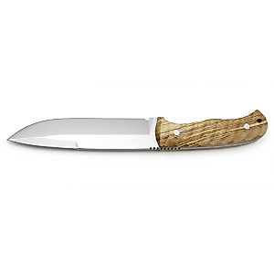 Puma IP Ondular IV Olive Wood Spanish Made Hunting Knife with Leather Sheath