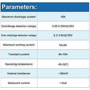 4Pcs 3S 12V 10A BMS Lithium Battery Protection Board Liion Charger Protection Module with Overcharge/Over-Discharge/Over-Current/Short Circuit Protection