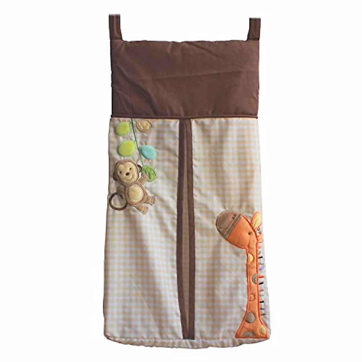 Diaper Stacker Handmade Giraffe Monkey Baby Diaper Hanging Bag 1 Piece(Monkey Giraffe)