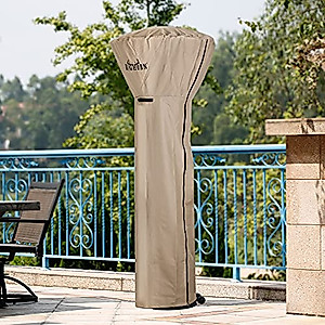 Patio Heater Waterproof Cover with Zipper BIG HORN OUTDOORS Standup Patio Heater Cover 36 Inches Heavy Duty Waterproof Heater Cover Storage Bag For Outdoor Heater Black Friday deals Cyber Monday deals