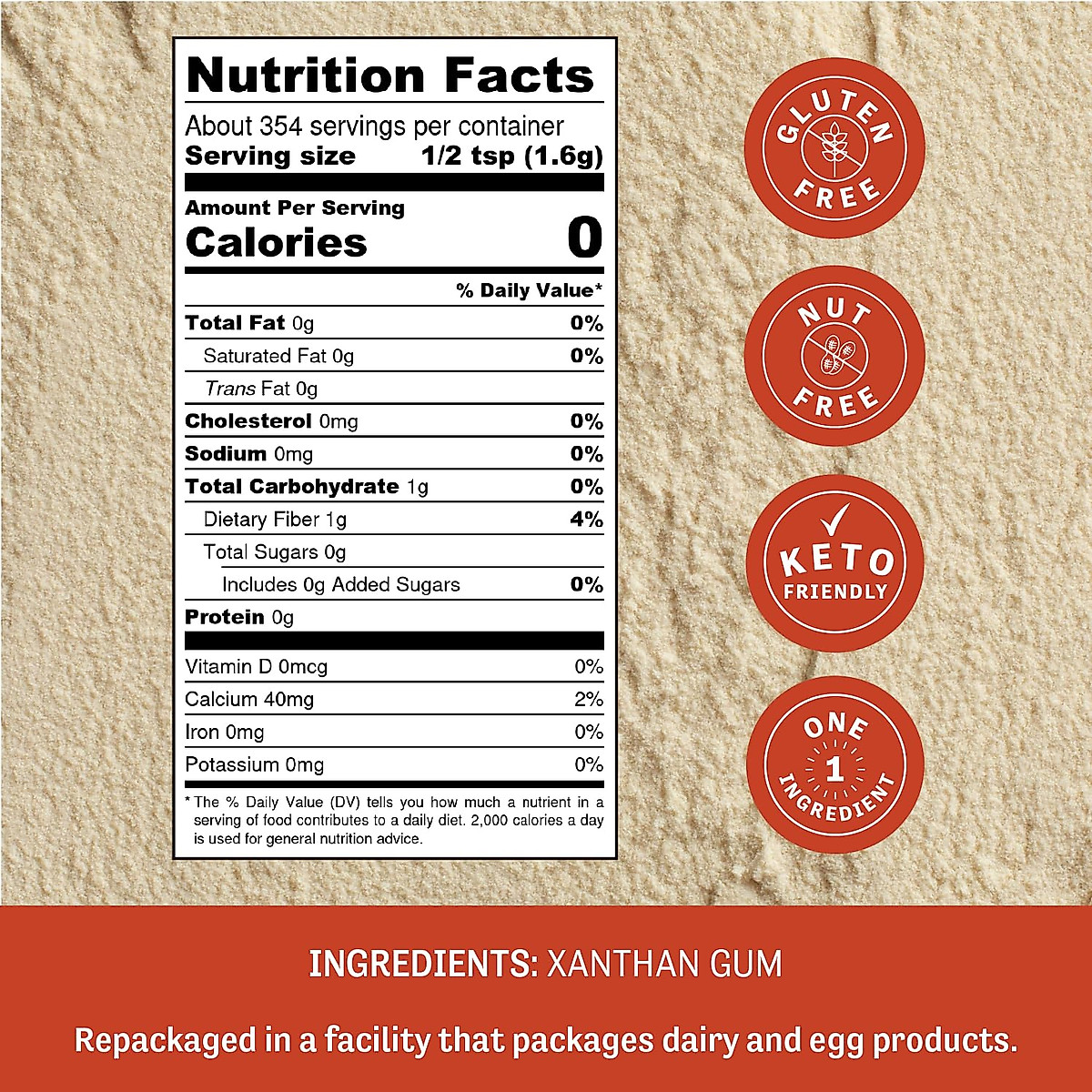 Judee's Xanthan Gum - 20 oz - Baking Supplies - Delicious and 100% Gluten-Free - Great for Keto Syrups, Soups, and Sauces - Enhances Texture and Thickens Dough and Baked Goods