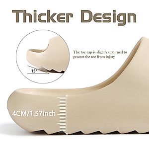 bolukets Cloud Slides for Women and Men, EVA Anti-Slip Thick Sole Quick Drying Pillow Slippers, Open Toe Bathroom Shower Sandals for Indoor Outdoor