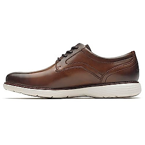 Rockport Men's Garett Plain Toe Oxford, Cognac, 13 W US