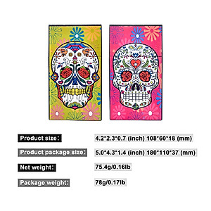 2-Pack King Size Pre-roll Cones Storage Container | Innovative Skull-shape Pre-roll Cones Case