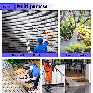 Horizontal 3/4" Shaft Pressure Washer Pump, MAX 3200 PSI 2.4 GPM Replacement Power Washer Pumps, Power Washer Pump Compatible with Honda, Homelite, Troybilt, Simpson