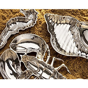 Wilton Armetale Sea Life Sand Dollar Serving Tray