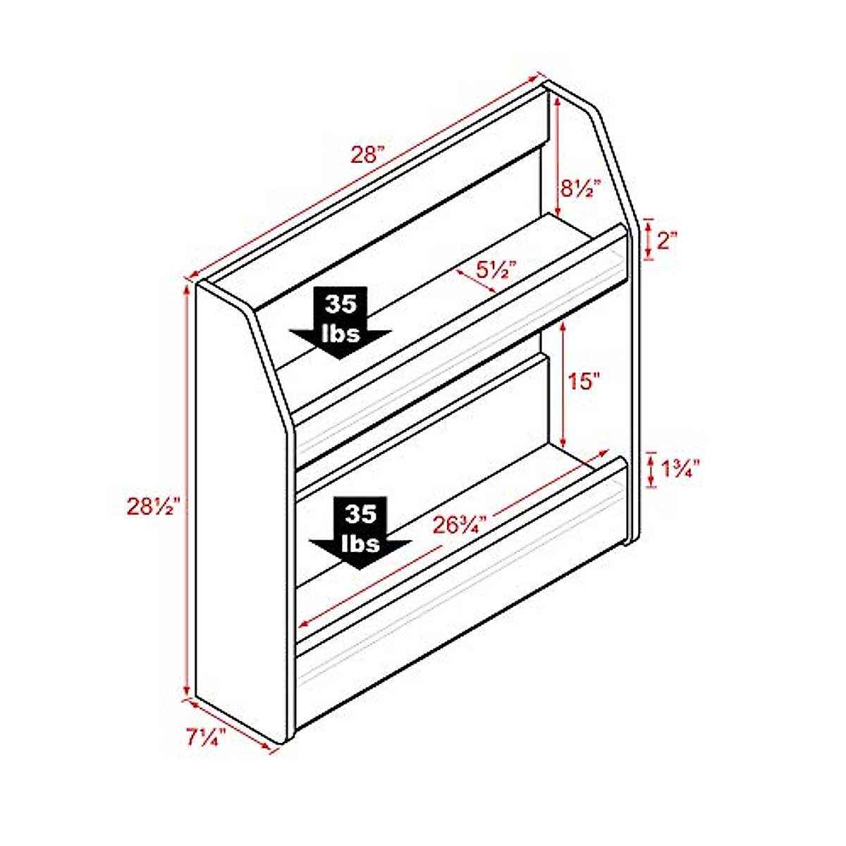Prepac 2-Tier Floating Wine and Liquor Rack, Black