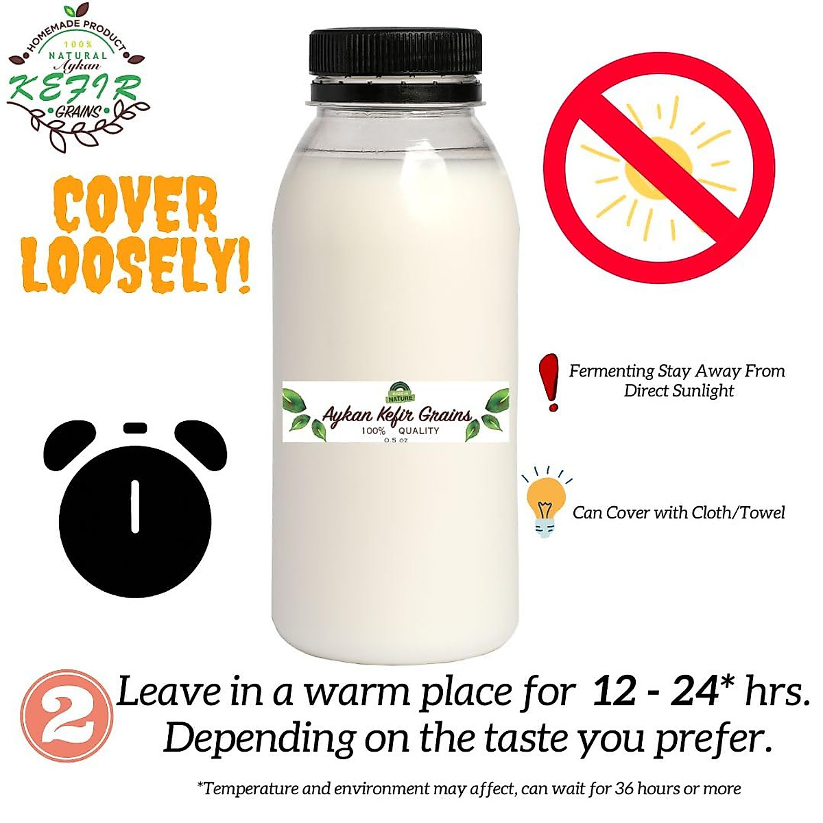 Fresh Milk Kefir Grains - 1 TBSP