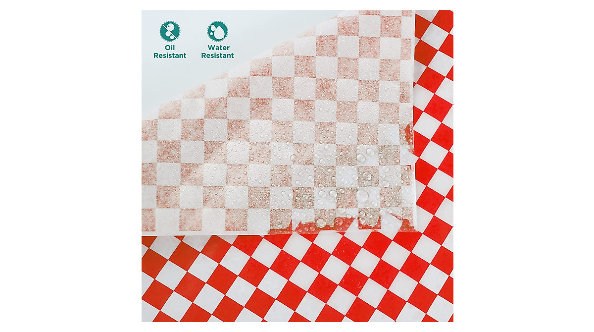 GeeRic 12x12" Waxed Deli Paper Sheets - Greaseproof Food Wraps