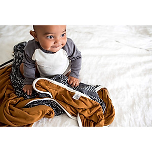 Large Premium Knit Baby 3 Layer Stretchy Quilt Blanket Canyon by Copper Pearl