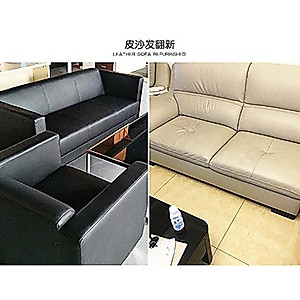 Self Adhesive Leather PU Fabric Repairing Patches for Sofa, for Car Seats, for Clothing (Width 19.6" x Length 53.9") (Black) Folded Packed