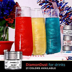 Gold Edible Glitter for Drinks, Cocktails, Cake Decorating, Strawberries, Chocolates & More | No Taste | 4g | 100% Food-Safe | Kosher, Vegan, Gluten & Nut Free | DiamonDust by The Sugar Art …