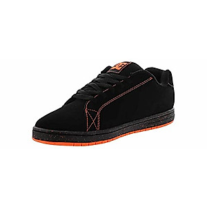 DC Men's Gaveler Low Shoe Skate, Black/Orange, 12
