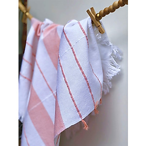 GuaTela Hand/Dish Towel - Salmon Dawn