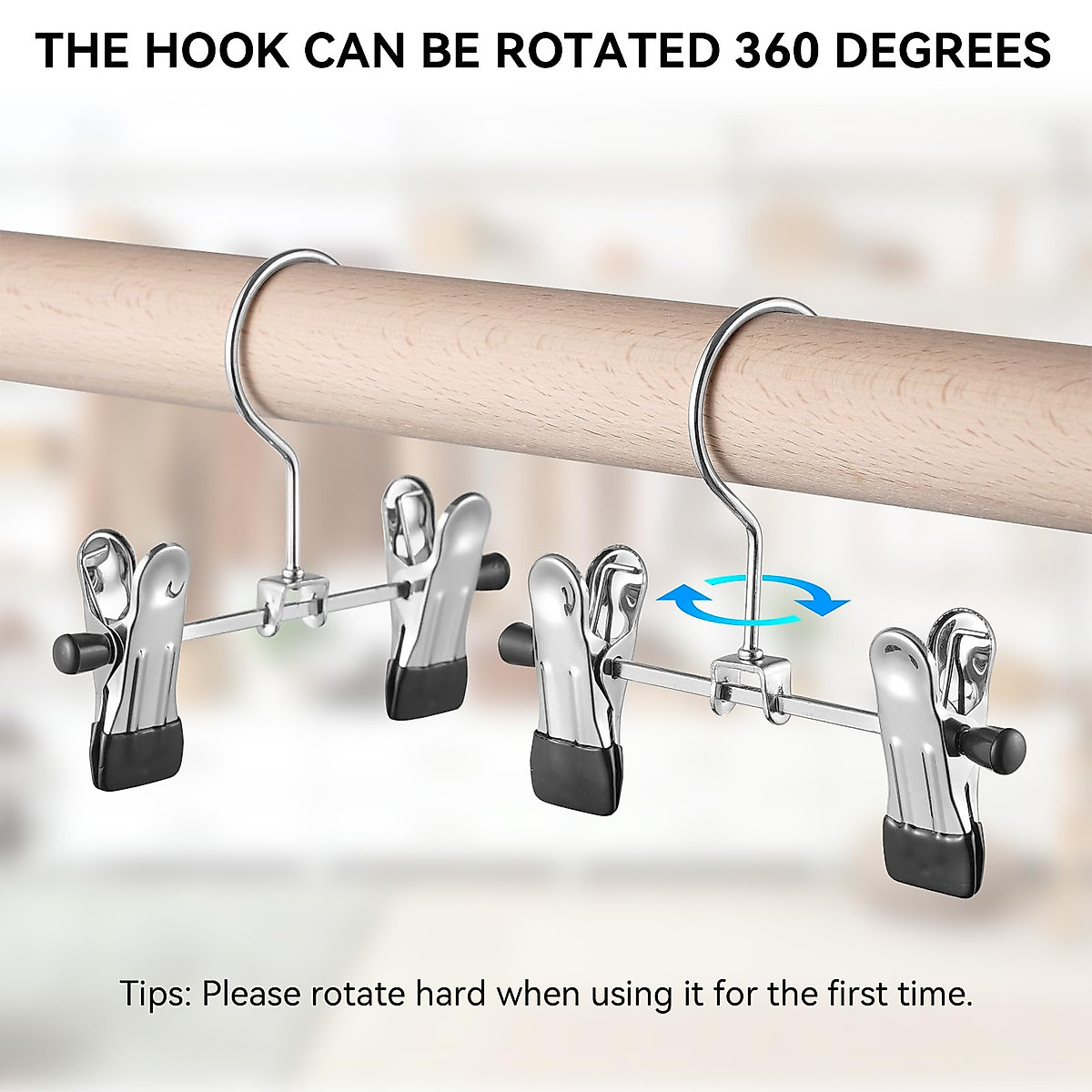 Boot Hangers for Closet Organizers with Clips, Closet Space Saving Storage of Boots Leggings Jeans Scarves Hats (5 Pack)