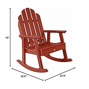highwood Classic Westport Garden Rocking Chair, Rustic Red